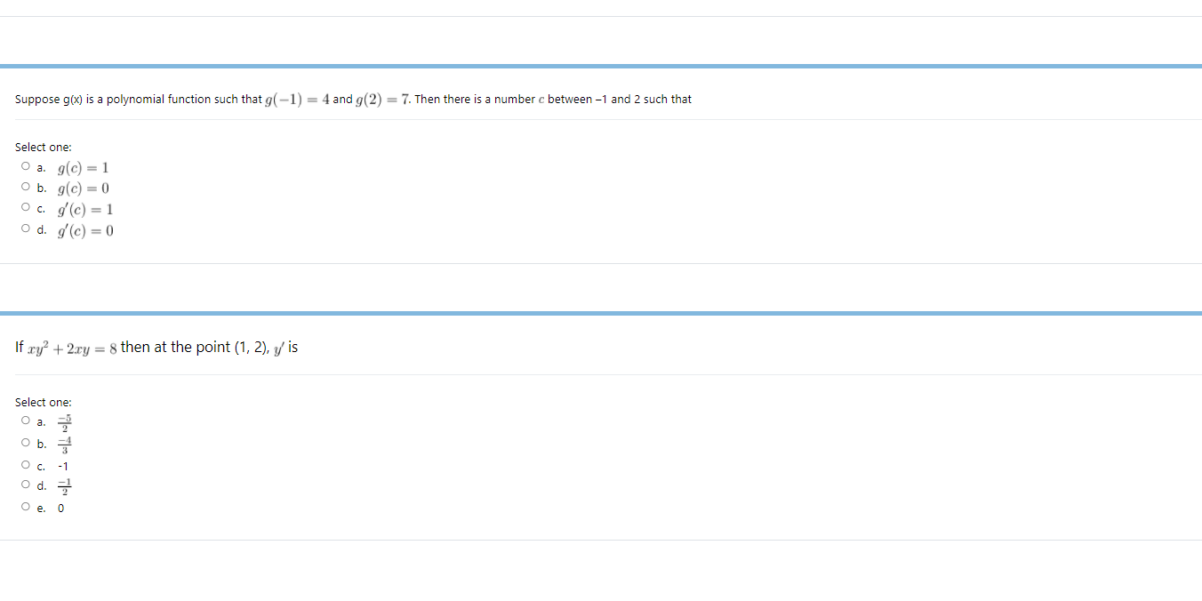 Solved Suppose g(x) is a polynomial function such that g(-1) | Chegg.com