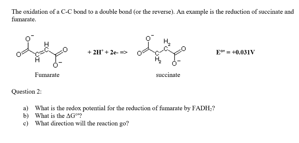 Solved The oxidation of a C-C bond to a double bond (or the | Chegg.com