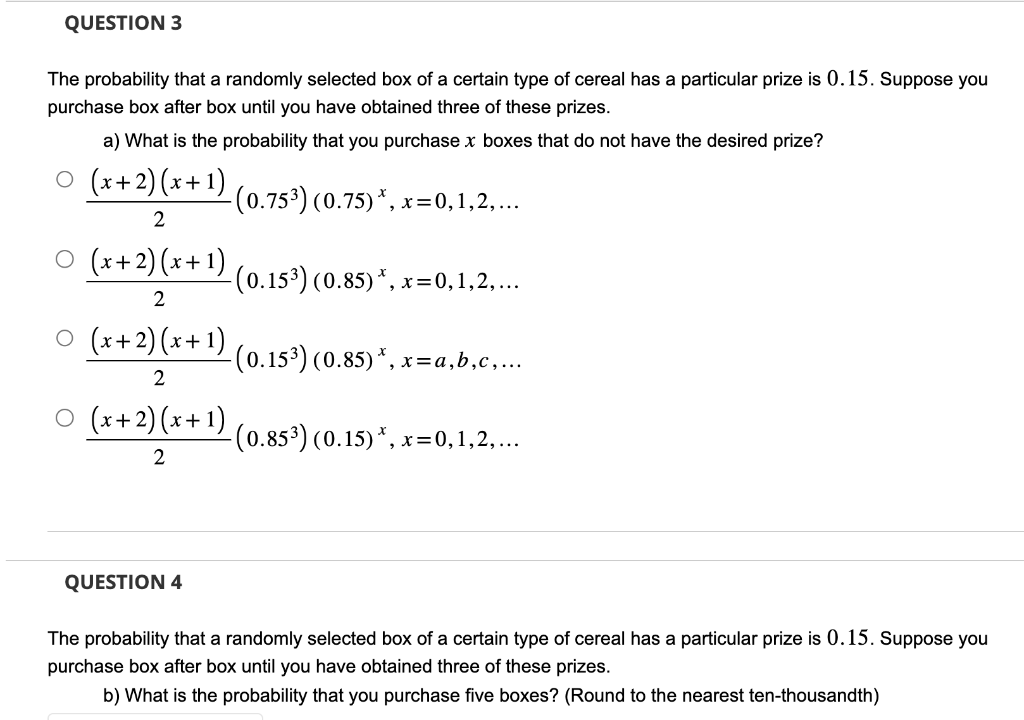Solved The probability that a randomly selected box of a | Chegg.com