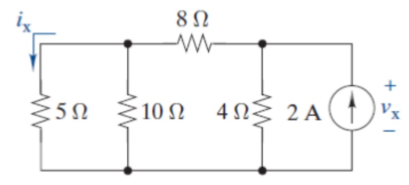 Solved a) determine ix and vx using nodal analysis. b) | Chegg.com