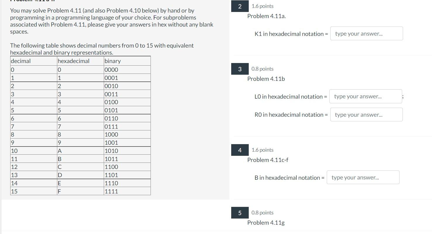 Solved You may solve Problem 4.11 (and also Problem 4.10 | Chegg.com
