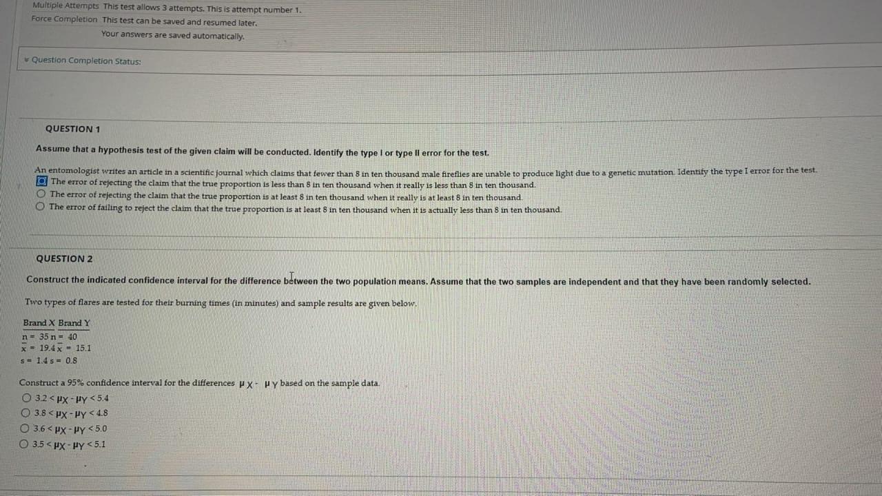 Solved Multiple Attempts This test allows 3 attempts. This | Chegg.com