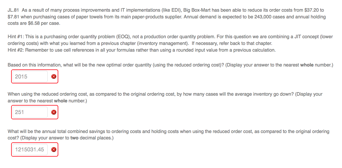 Solved This is try number 6 - its been wrong every single | Chegg.com