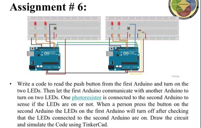 Solved Assignment #6: ... - • Write a code to read the push | Chegg.com