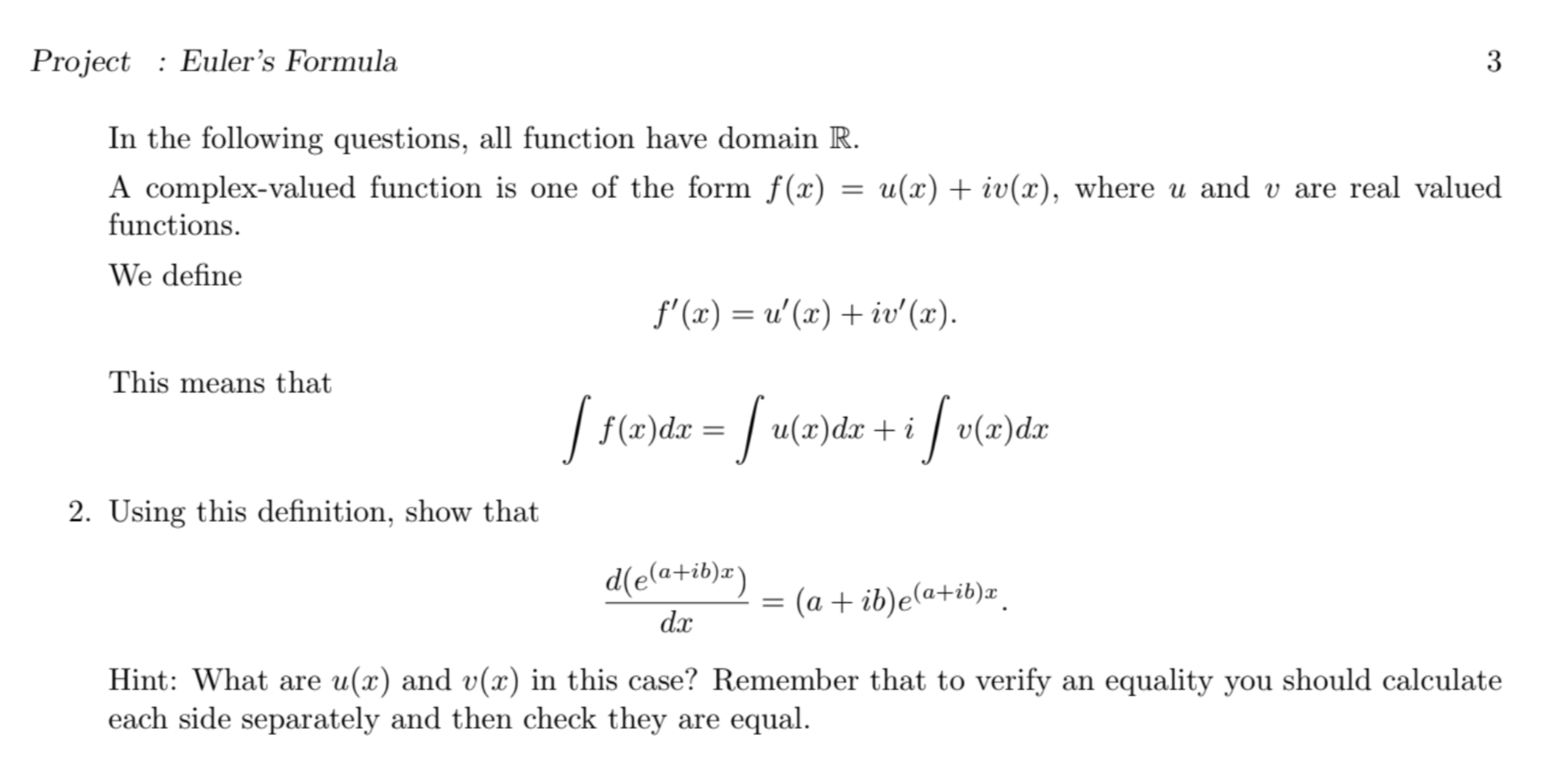 Solved In the following questions, all function have domain | Chegg.com
