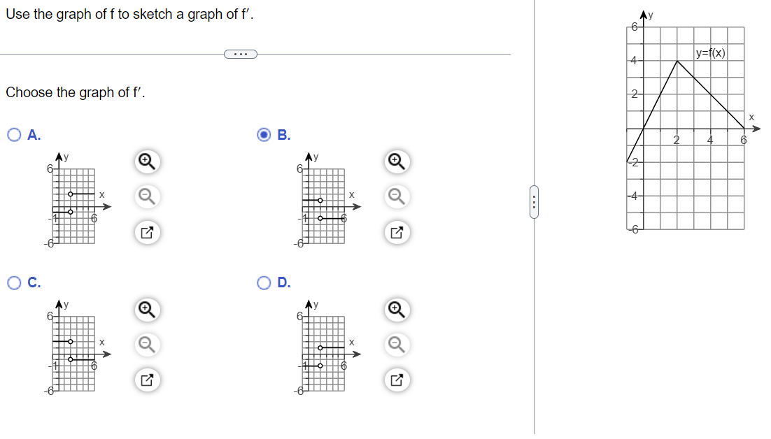Solved Use the graph of f to sketch a graph of f′. Choose | Chegg.com