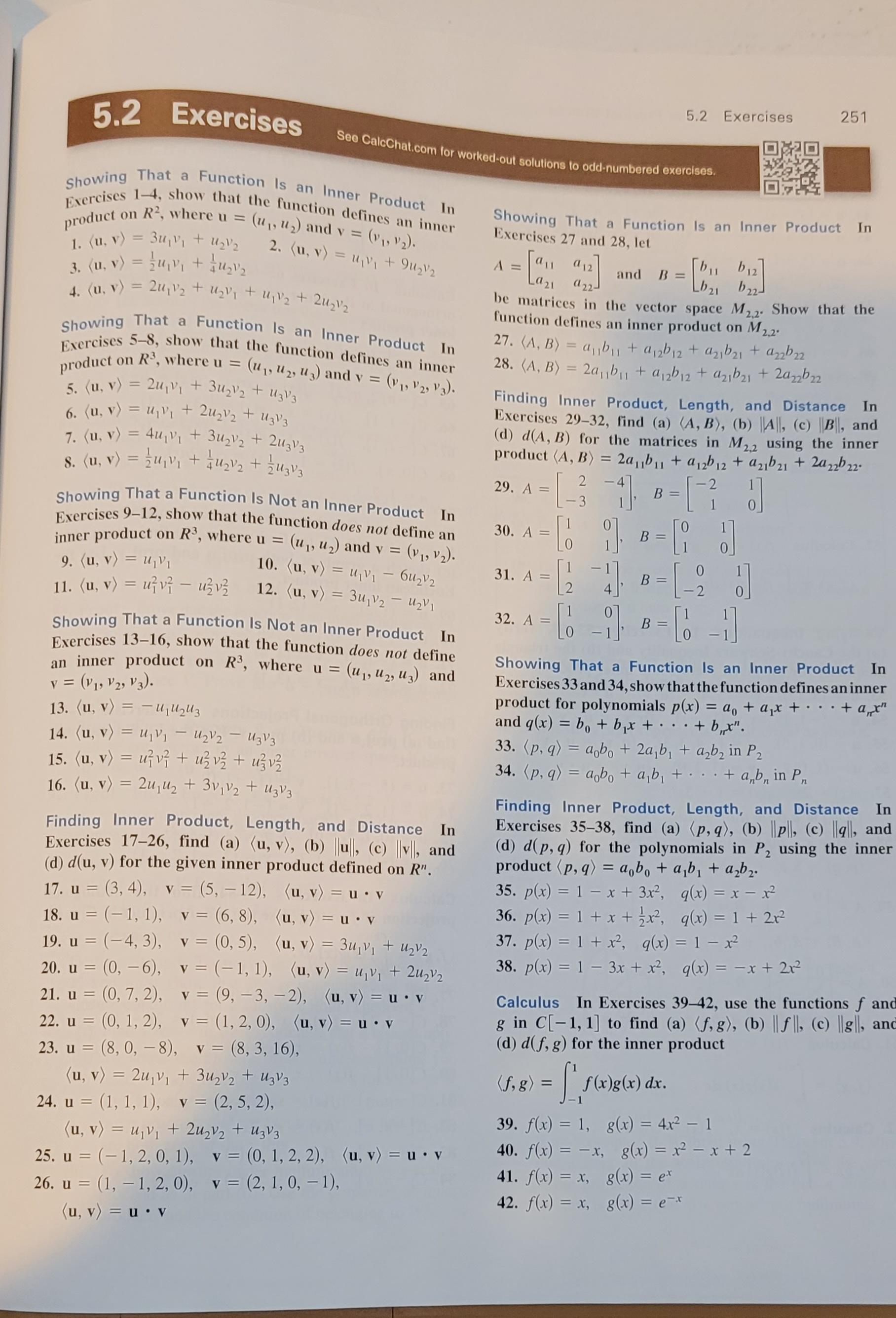 Solved See CalcChat.com for worked-out solutions to | Chegg.com