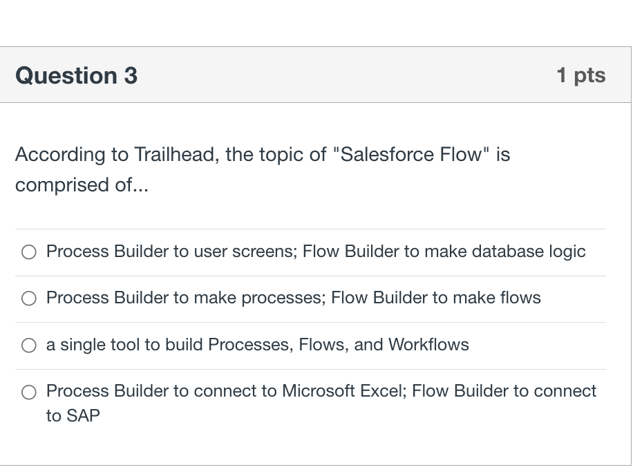 Solved According To Trailhead The Topic Of Salesforce