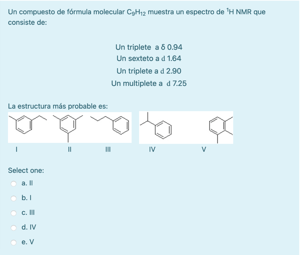 Solved A compound of molecular formula C9H12 displays a 1H | Chegg.com