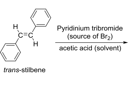 Solved Bromination of Trans-stilbene What is the | Chegg.com