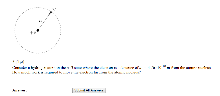 Solved 0 2 [1pt] Consider A Hydrogen Atom In The 3 State