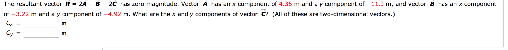 Solved The resultant vector R = 2A-B-2C has zero magnitude. | Chegg.com