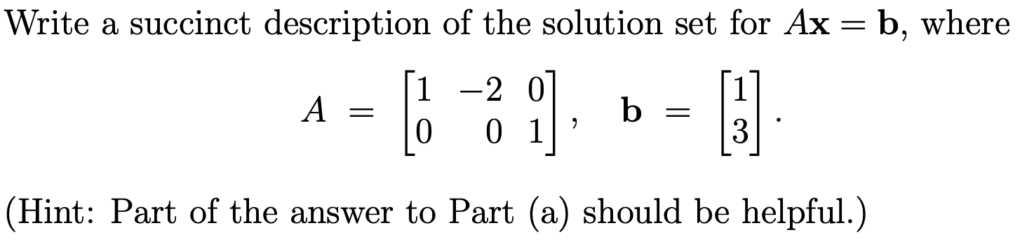Solved Consider the following subspaces of R3 : | Chegg.com
