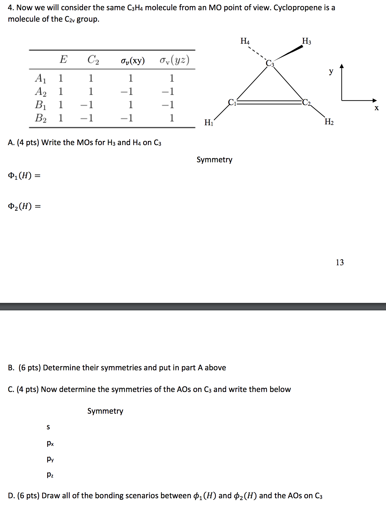 4. Now we will consider the same C3H4 molecule from | Chegg.com