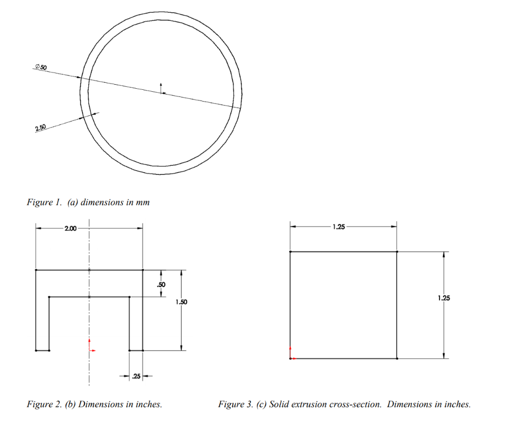 Solved Find the metal extrusion shape factor for these die | Chegg.com