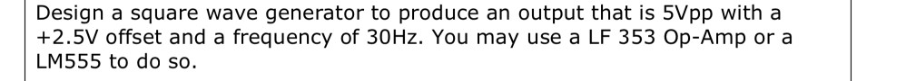 Solved Design a square wave generator to produce an output | Chegg.com