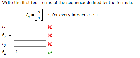 Solved Write the first four terms of the sequence defined by | Chegg.com