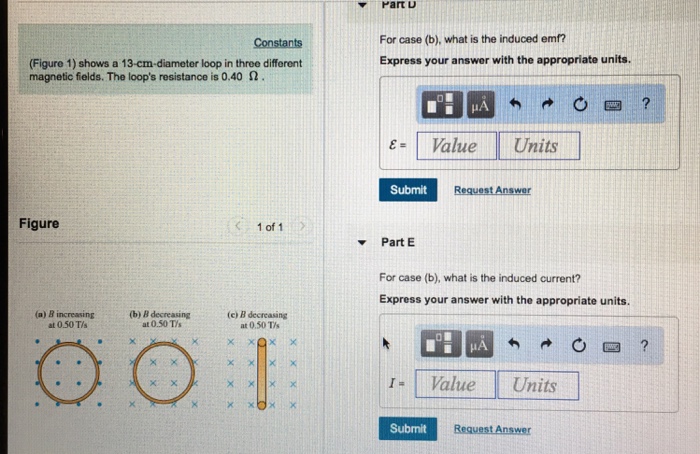 Solved For case (b), what is the induced emf? Express your | Chegg.com