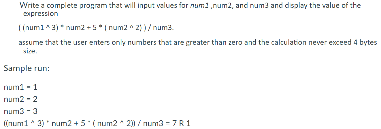 Solved Write a complete program that will input values for | Chegg.com