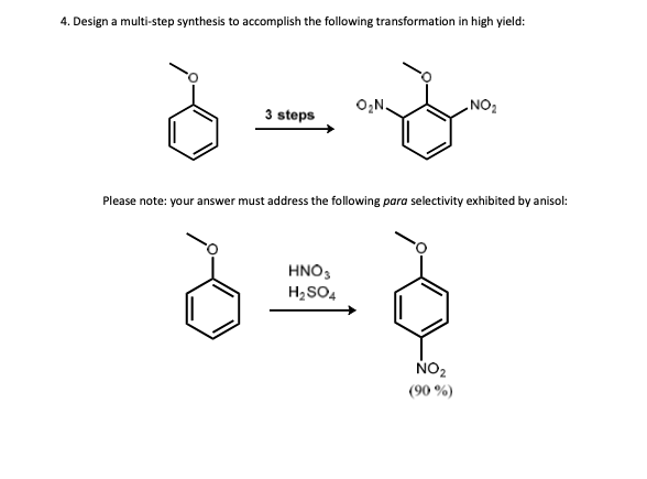Solved Design a multi-step synthesis to accomplish the | Chegg.com