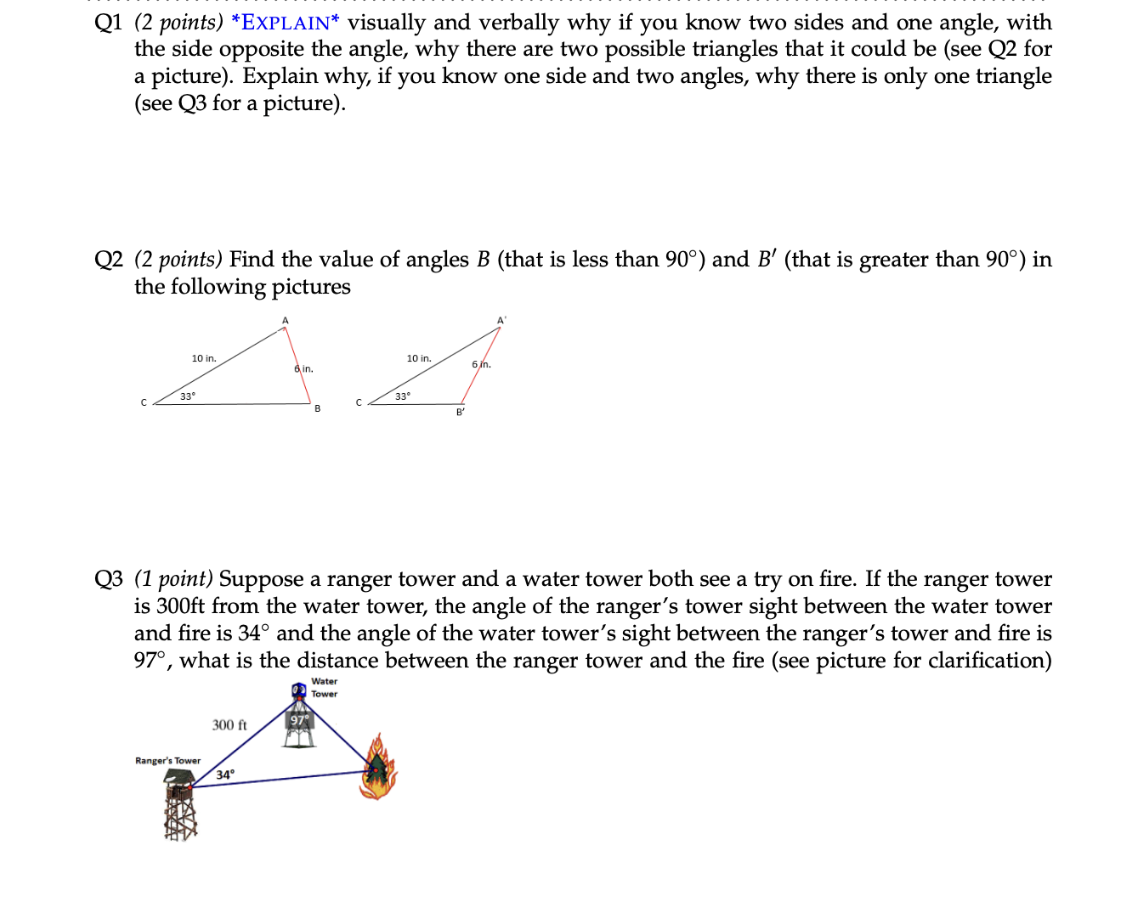 Solved Q1 (2 points) *EXPLAIN* visually and verbally why if | Chegg.com