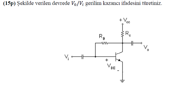 Solved Derive the expression voltage gain in the circuit | Chegg.com