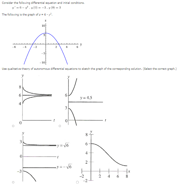 Solved y′=32y−3,y(0)=3,y(0)=6 The following is the graph of | Chegg.com