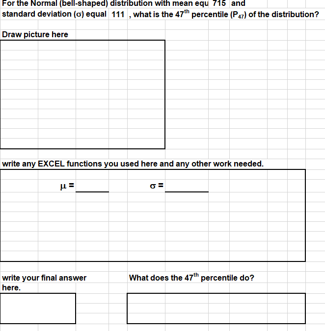 Solved For the Normal (bell-shaped) distribution with mean | Chegg.com