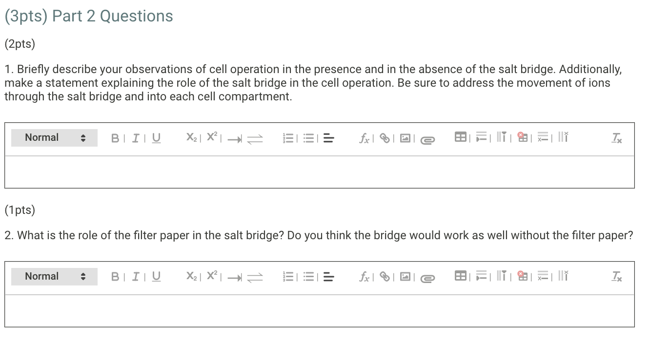 Solved (3pts) ﻿Part 2 ﻿Questions(2pts)Briefly describe your | Chegg.com