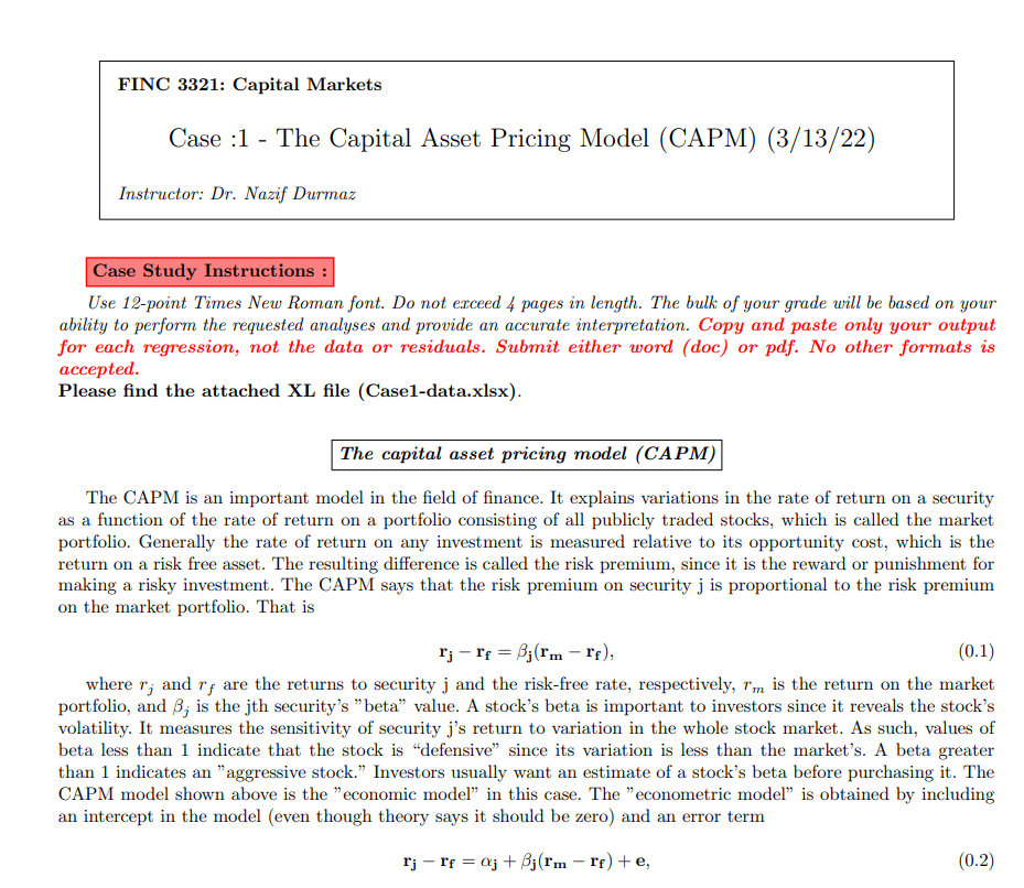Solved 1. Explain why the econometric model in equation 0.2 | Chegg.com