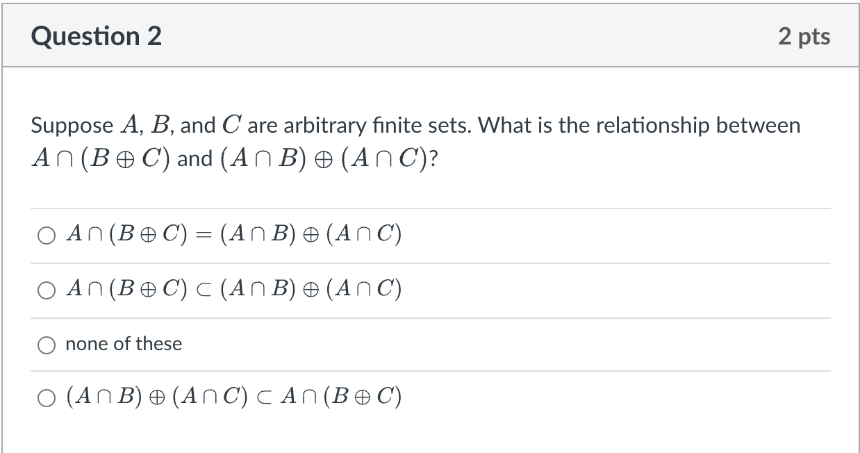 Solved Suppose A and B are arbitrary finite sets with B⊆A. | Chegg.com