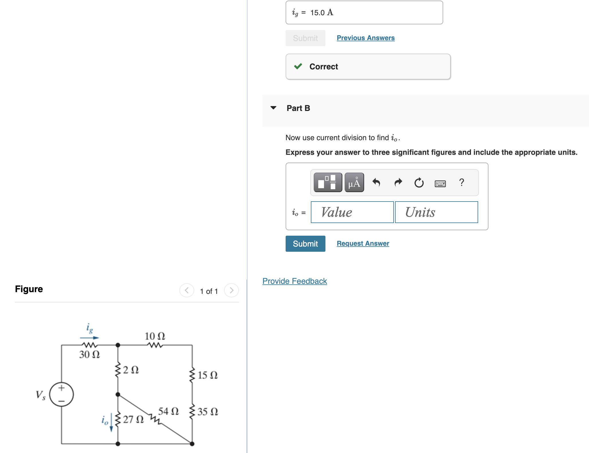 Solved Consider the circuit in (Figure 1). ﻿Suppose that Vs | Chegg.com