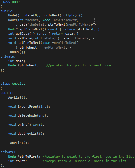 Solved Write A Function That Deletes A Node From A 0703
