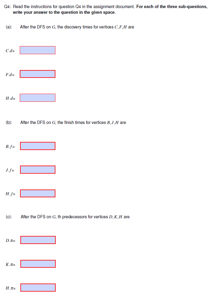 Solved Q4 (18 points) An undirected graph G is shown in | Chegg.com