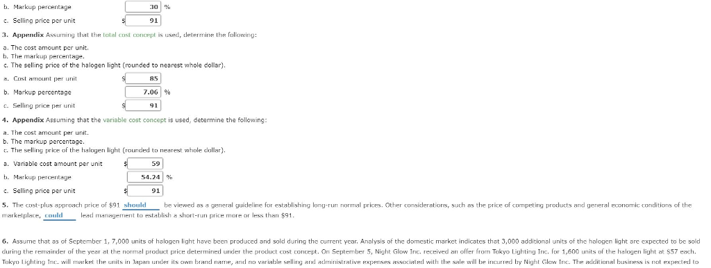 Solved Product Pricing using the Cost-Plus Approach | Chegg.com