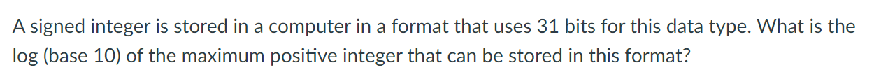 Solved An unsigned integer is stored in a computer in a | Chegg.com