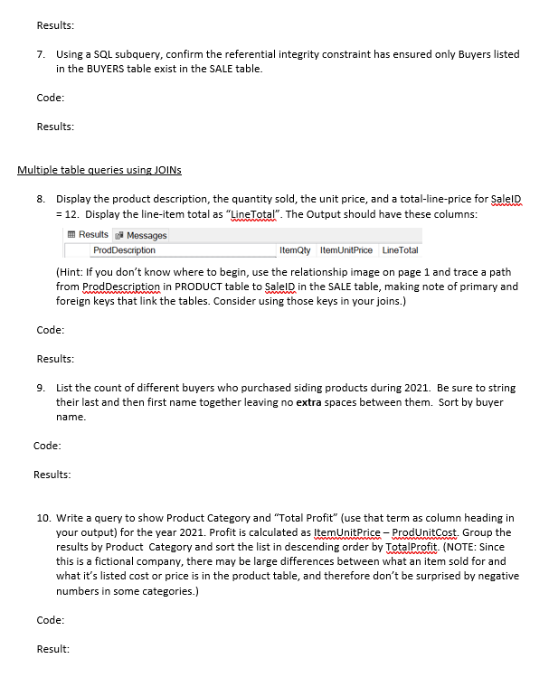 Solved Trent Hardware Database Tables/Fields Refer to the | Chegg.com