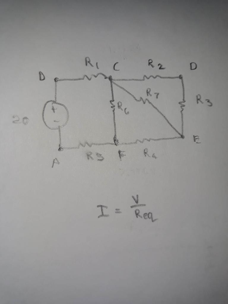 Solved RIC R2 D R3 Ra A V I Req | Chegg.com