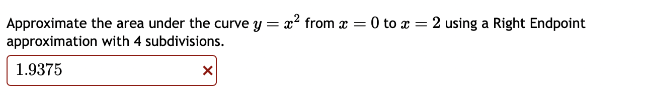 Solved Approximate the area under the curve y=x2 from x=0 to | Chegg.com