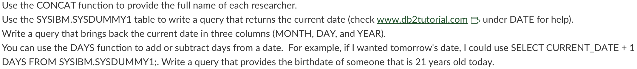 Solved Use the CONCAT function to provide the full name of | Chegg.com