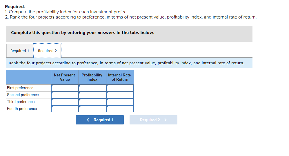 Solved Problem 12-21 (Static) Preference Ranking of | Chegg.com