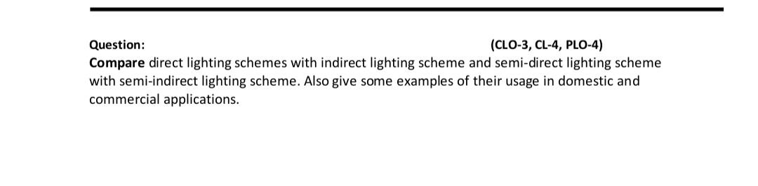 Solved Question: (CLO-3, CL-4, PLO-4) Compare direct | Chegg.com