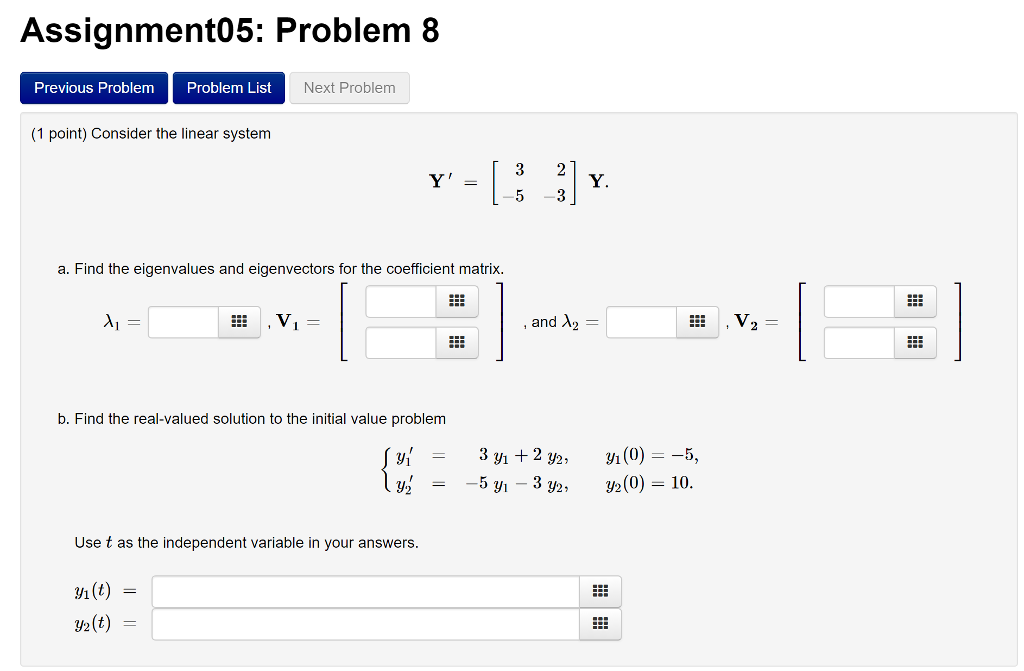 Solved Assignment05: Problem 8 Previous Problem Problem List | Chegg.com