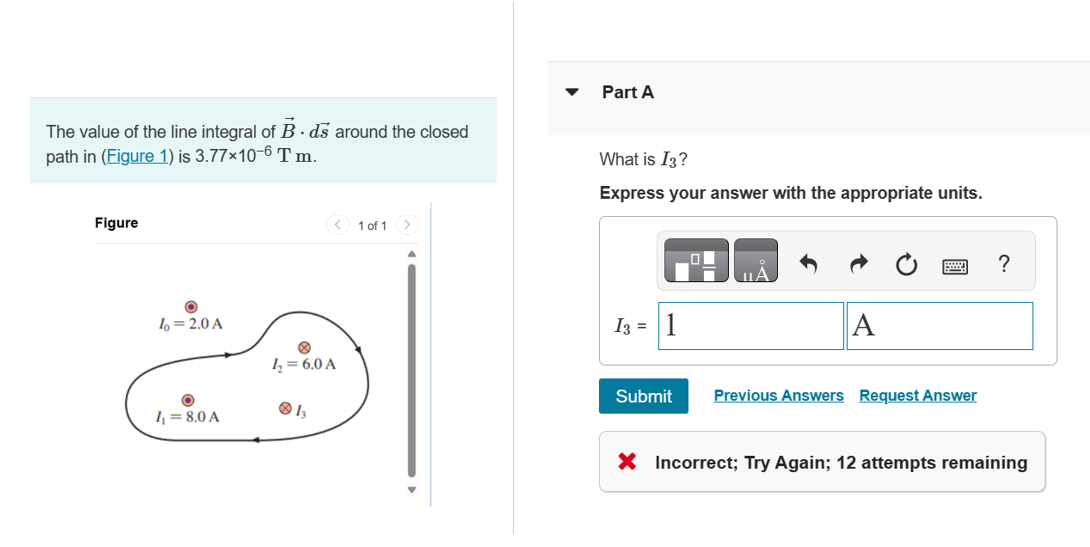 Solved The value of the line integral of vec(B)*dvec(s) | Chegg.com