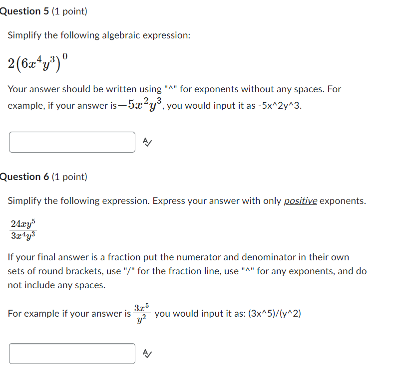 Solved Simplify the following algebraic expression: | Chegg.com