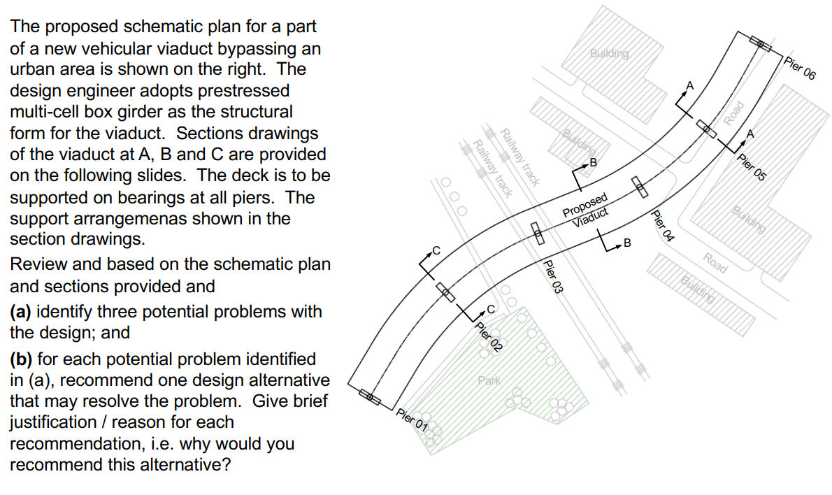 Building Pier 06 - U Pier 05 Road Railway track | Chegg.com