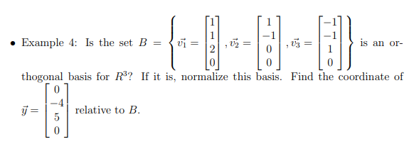 Solved - Example 4: Is the set \\( | Chegg.com
