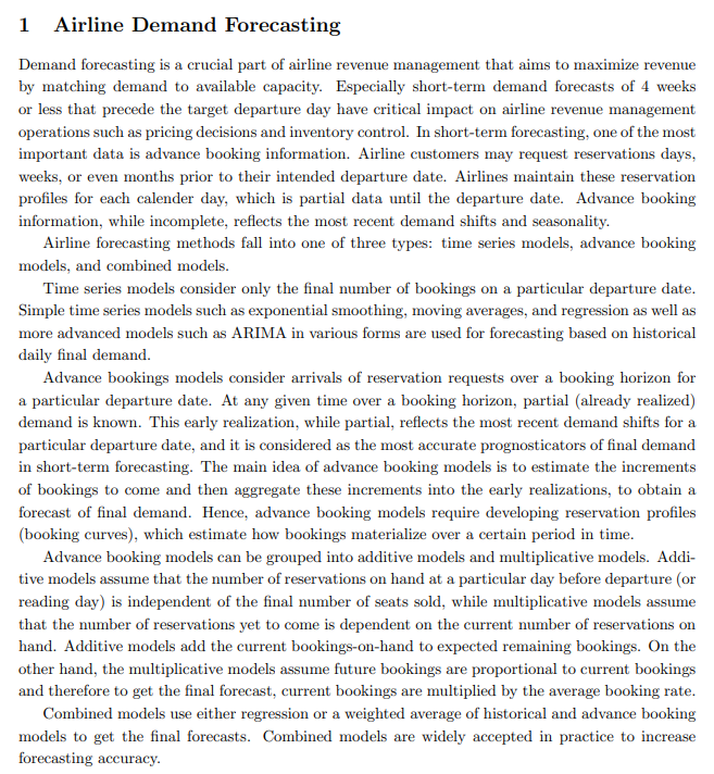 Problem Description - Demand Forecasting - Critical | Chegg.com
