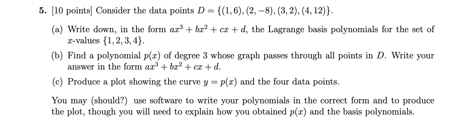 Solved 1. [10 points) Find all values of CEC such that (1c) | Chegg.com