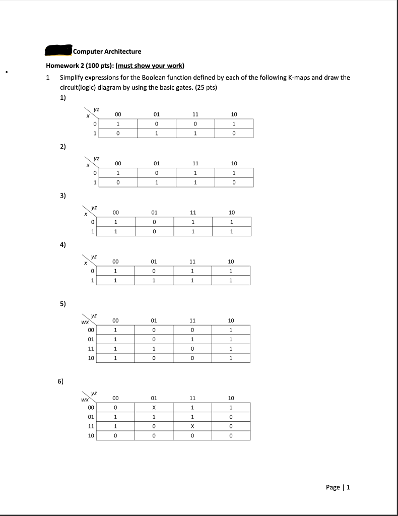Solved Computer Architecture Homework 2 (100 pts): (must | Chegg.com